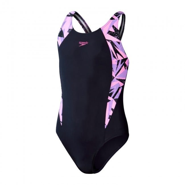Speedo girls' hyperboom splice muscleback one piece swimsuit ...